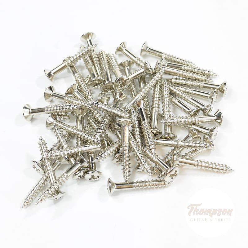 Nickel Steel Bridge Screws 3.5mm x 25mm - 50 | Reverb