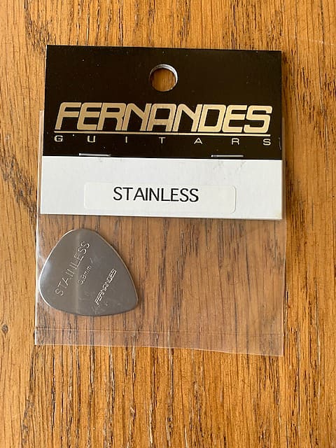 Fernandes Fernandes Guitar Pick - Stainless Steel 2023 | Reverb UK