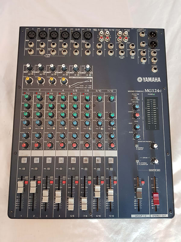 Yamaha MG124C 12 Channel Mixer Analog Mixing Console 2013 | Reverb UK