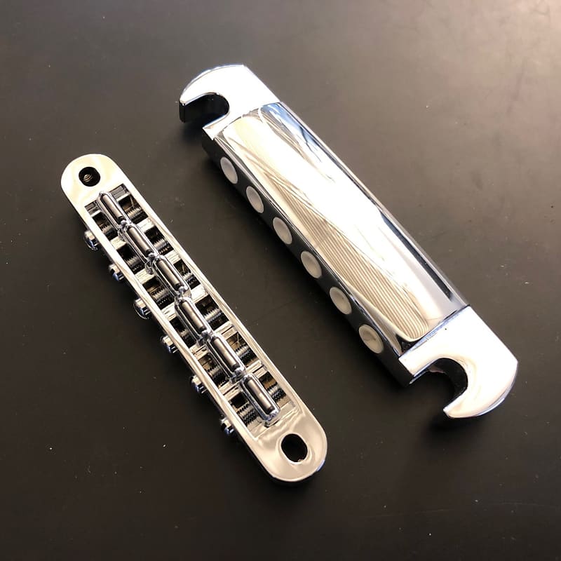Gibson TOM Bridge & Stoptail Robot 1st Generation - Chrome | Reverb
