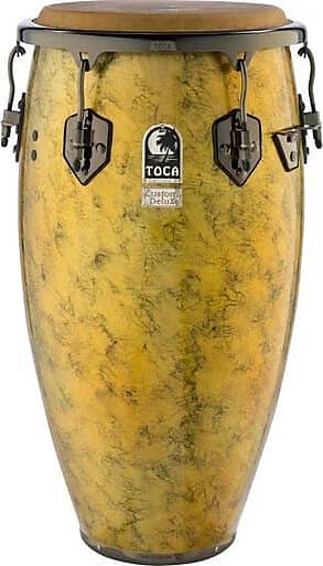 Toca Custom Deluxe Wood Quinto, Sahara Gold Finish with Black | Reverb