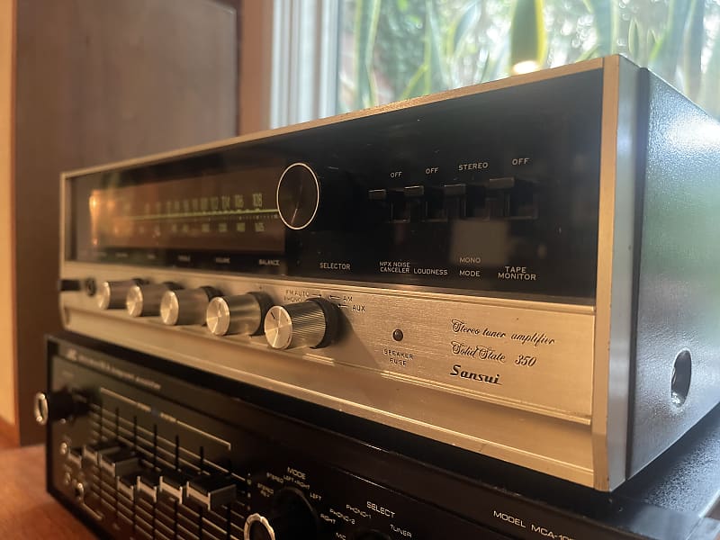Sansui Solid State 350 Stereo Receiver (1968) Black/Silver | Reverb