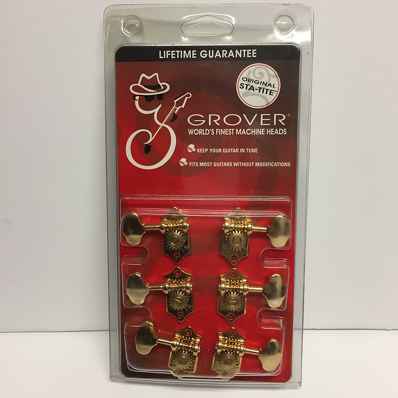Grover H97-18GA Butter Bean Tuners Gold | Reverb