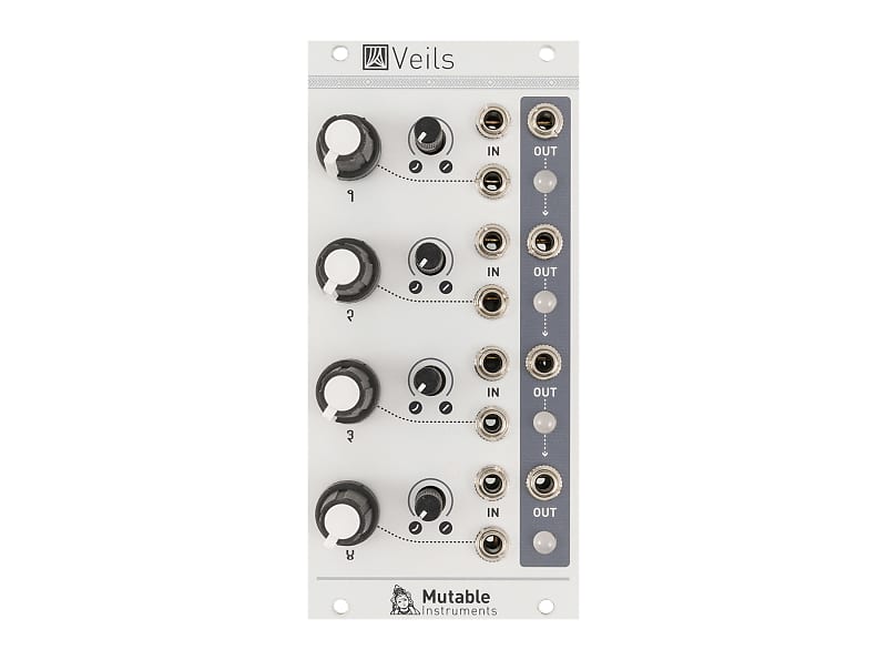 Mutable Instruments Veils V2 Four-Channel VCA and | Reverb Australia