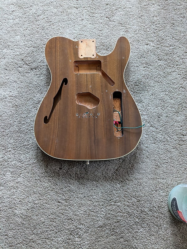 Partscaster Telecaster Thinline Mahogony Body 2010s - Natural | Reverb