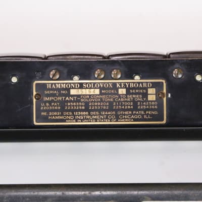 1950s Hammond Solovox Model L Vintage Analog | Reverb Deutschland