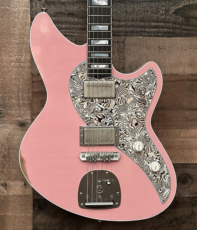 Iconic Guitars Carlsbad VM Aged Shell Pink Electric Guitar - | Reverb