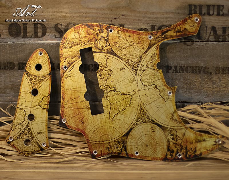 Fender Jazz Bass Pickguard & Control Plate SET - Old | Reverb