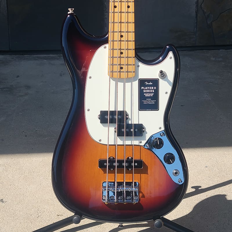 Fender Player II Mustang® Bass PJ, Maple Fingerboard, 3-Color | Reverb