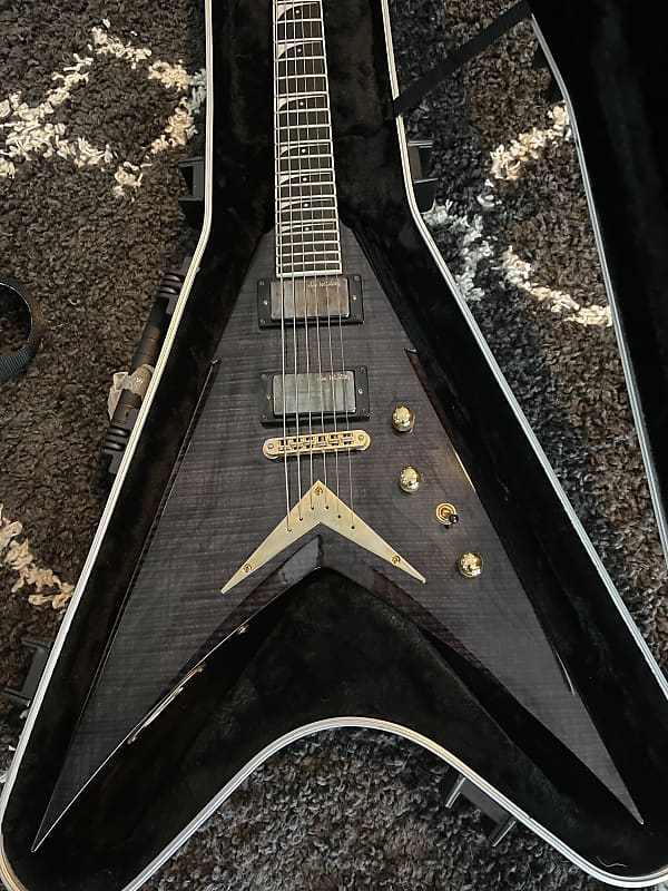 Dean USA Dave Mustaine VMNT Trans Black | Reverb