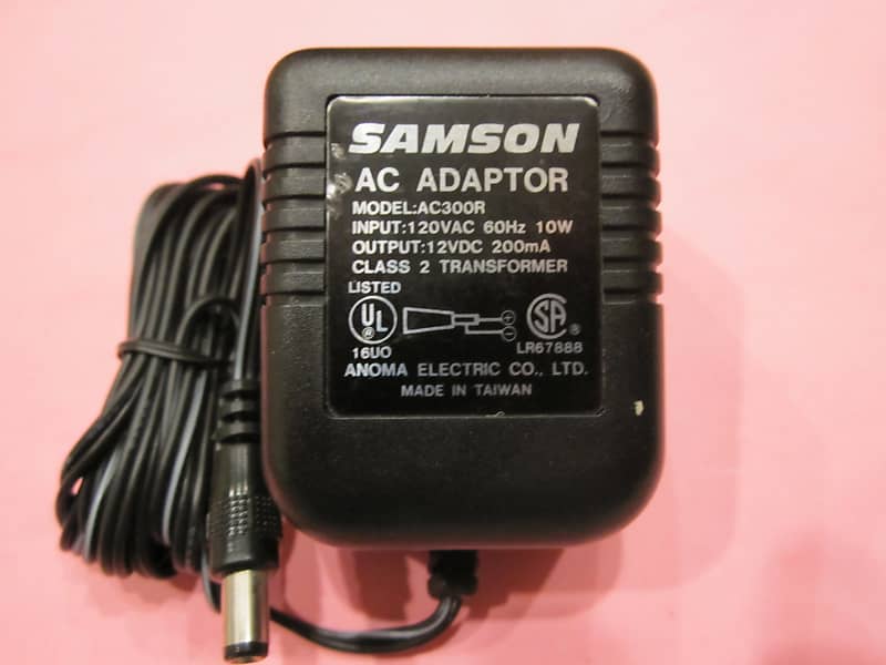 Samson AC300R Regulated Output 12volt DC, 200mA (.2 Amp) | Reverb