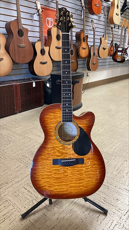 Samick OM100QC Acoustic Guitar | Reverb