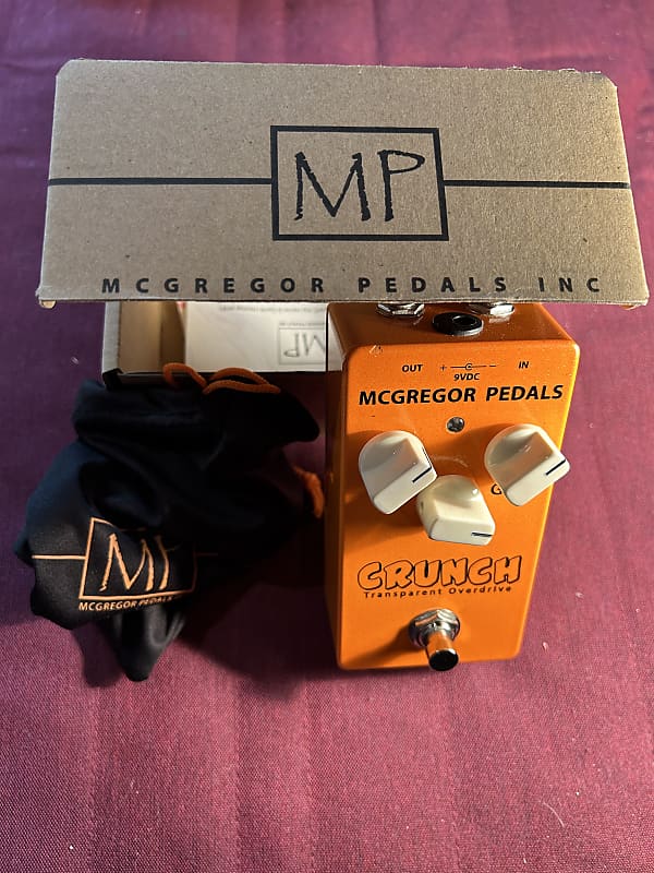 McGregor Pedals Crunch Transparent Overdrive 2022 - Orange | Reverb