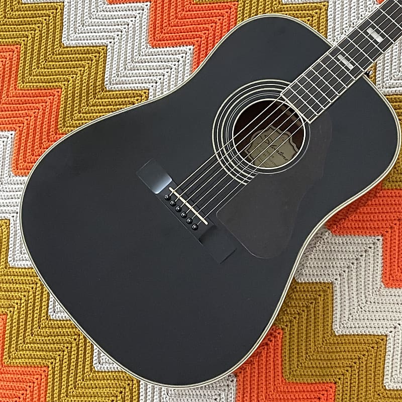 Silvertone 955/BK Dreadnaught Acoustic - Killer Dreadnaught! | Reverb