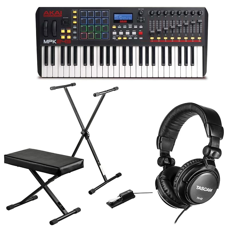 Akai MPK249 49-Keys USB/MIDI Performance Keyboard Controller | Reverb