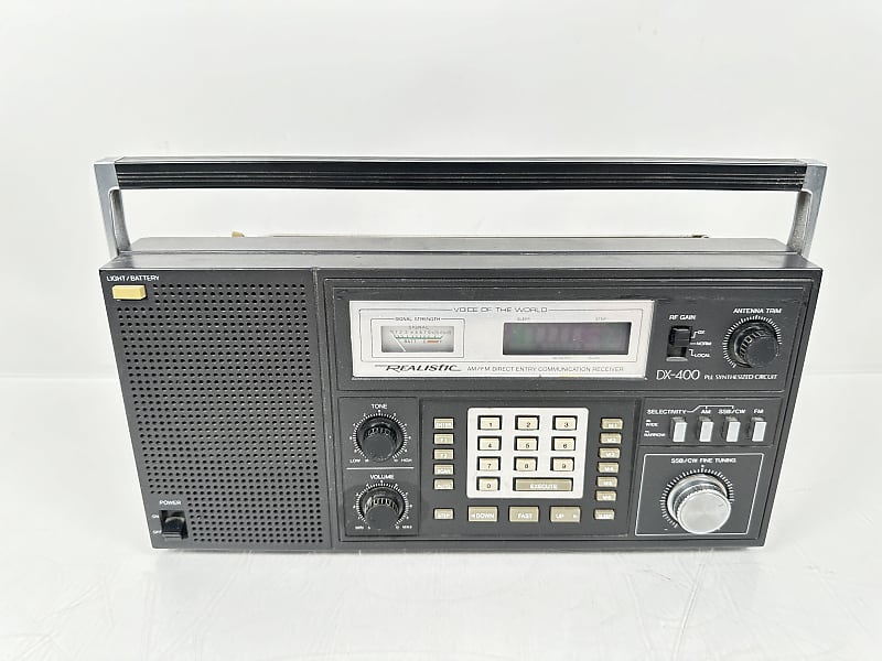Vintage Realistic DX-400 AM/FM Direct Entry Radio Voice of | Reverb