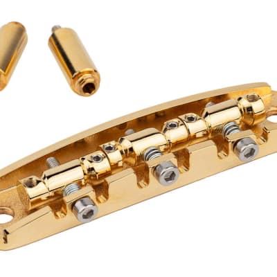 Halon JB-1144-11-A Halon offset guitar bridge, imperial posts | Reverb