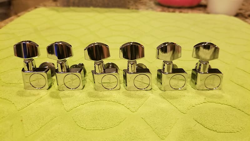 Fender Chrome Peg Keys Tuners Tuning Machine Heads | Reverb