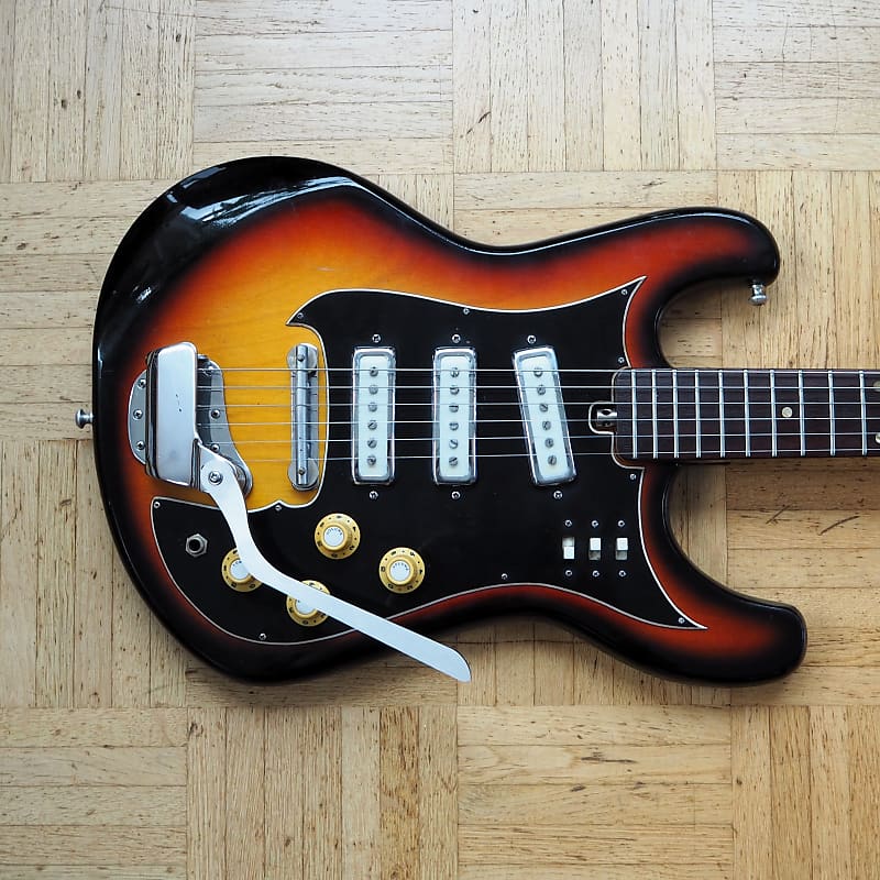 Kawai (Teisco-ish) "Mosrite" solidbody guitar ~1969 made in | Reverb