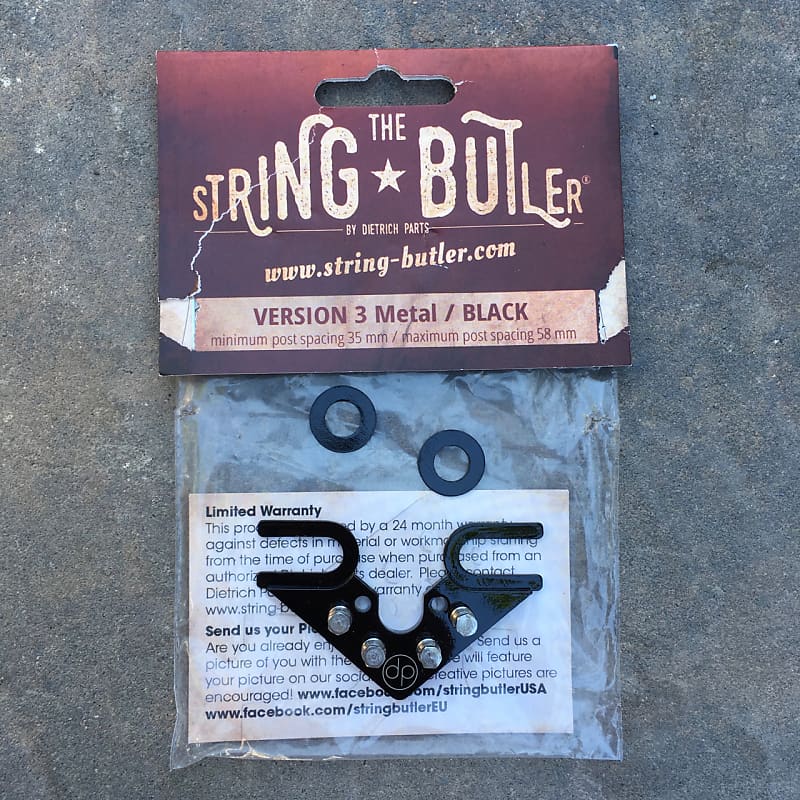 String Butler V3 Black Chrome Metal | Reverb