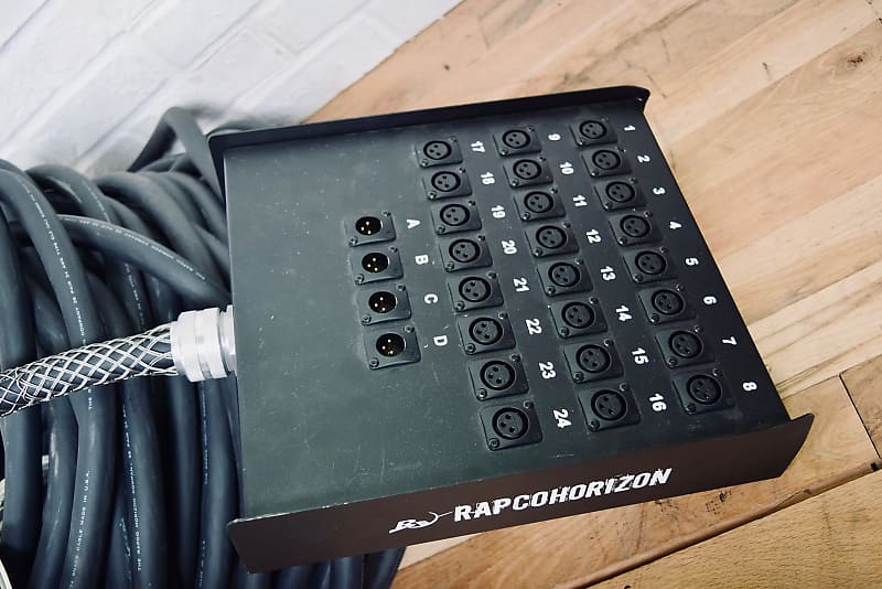 Rapco Horizon 24x4 24 channel XLR snake cable 150 ft in | Reverb