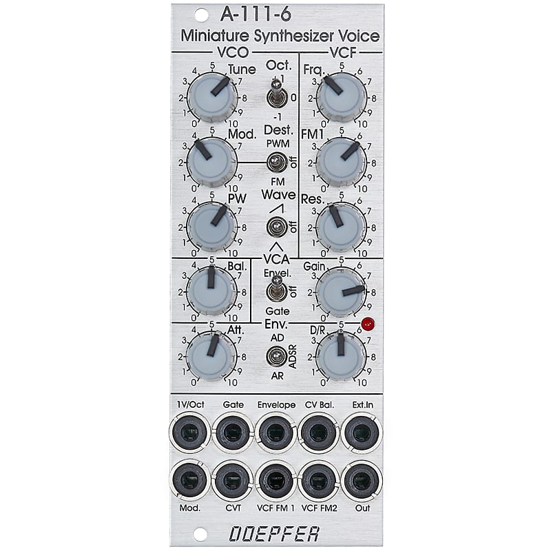 Doepfer A-111-6 Mini Synthesizer Standard (Silver) - Voice | Reverb