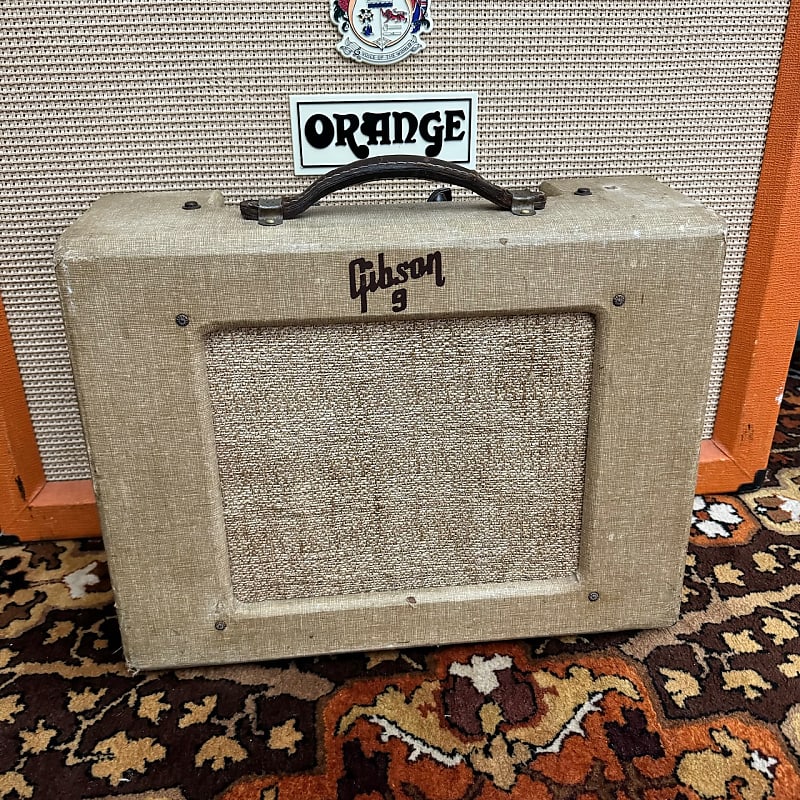 Vintage 1955 Gibson GA9 Tan 5C1 USA Valve Amplifier Combo | Reverb