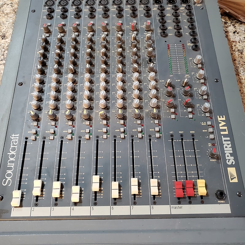 Soundcraft Spirit Live8 8 Channel Mixer | Reverb