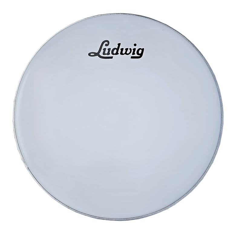Custom 24" Bass Drum Head, White With Ludwig Decal | Reverb