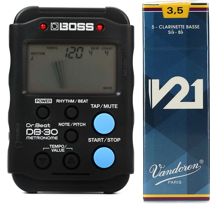 Boss DB-30 Dr. Beat Metronome Bundle with Vandoren CR8235 V21 | Reverb