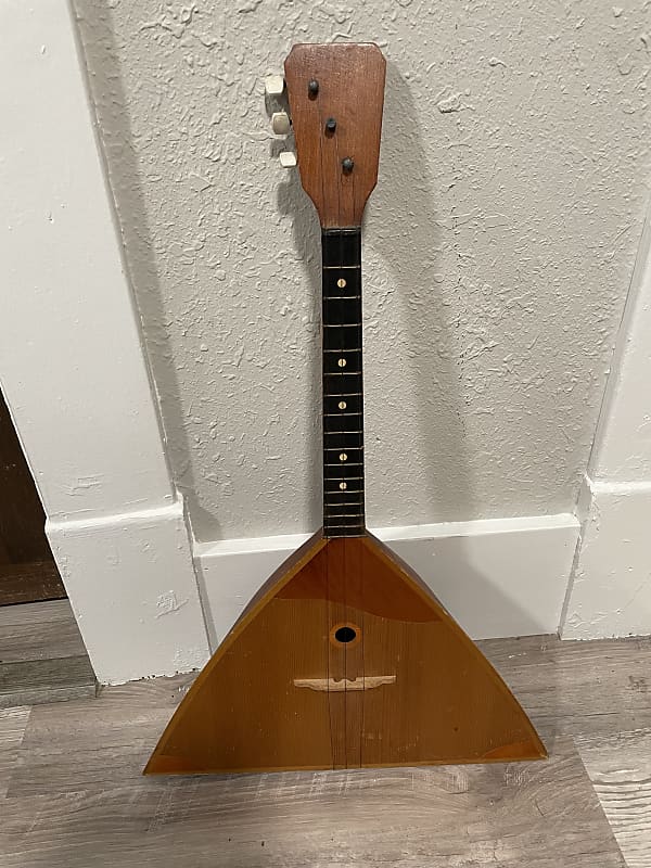 USSR Russian Balalaika 3 String Folk Instrument like Ukulele | Reverb