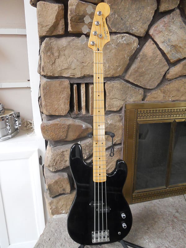 Squier II by Fender, Electric Bass Guitar, 1989-92, Black | Reverb