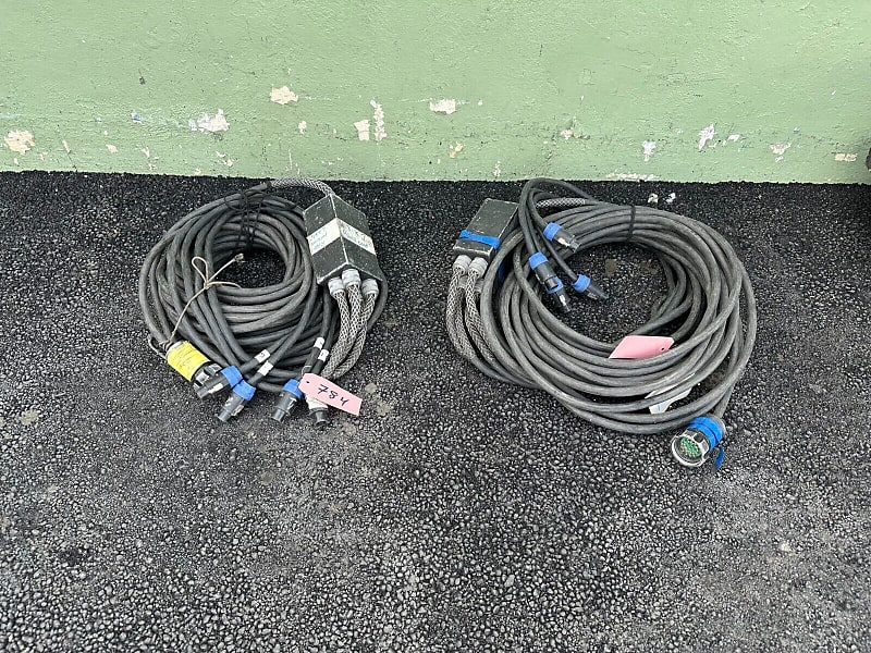 90' Multipin Connecter Cable W/4-Way NL-8 Splitter Box #739 | Reverb