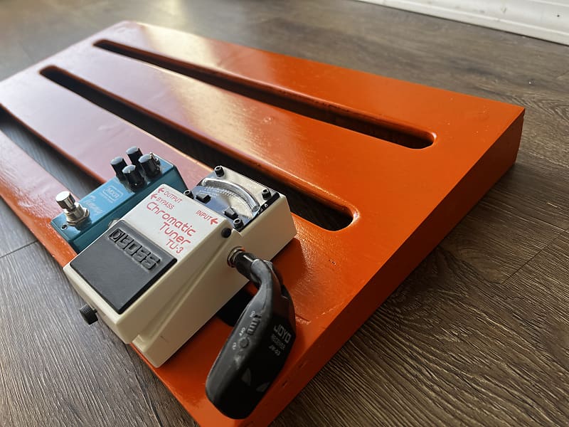 Crescent Audio Large PedalBoard - 13x26” - Orange | Reverb