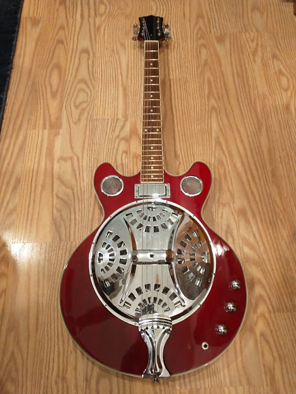 Red Resonator Guitar | Reverb