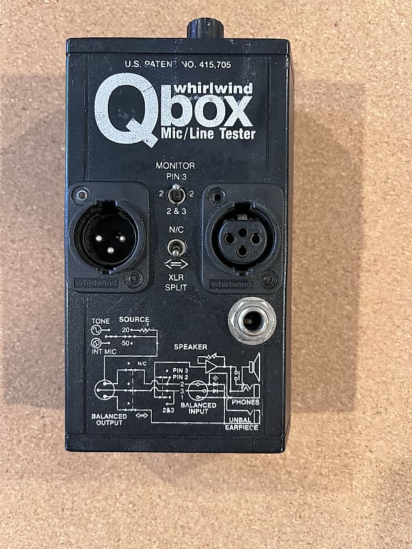 Whirlwind Qbox Mic/line tester 2010’s | Reverb