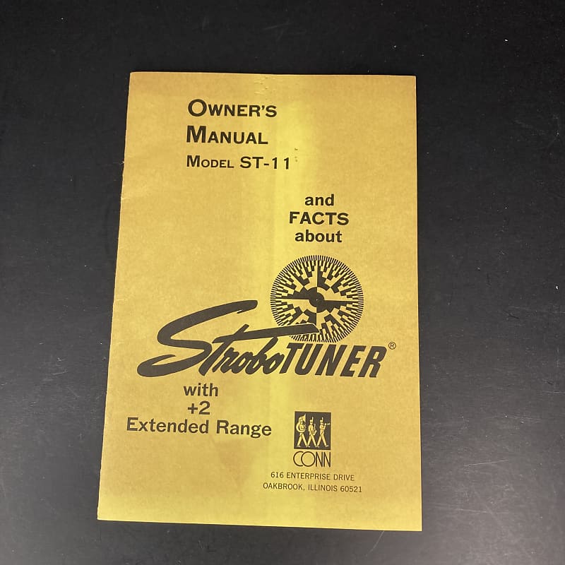 Conn ST-11 Strobotuner with +2 Extended Range Owner's Manual | Reverb