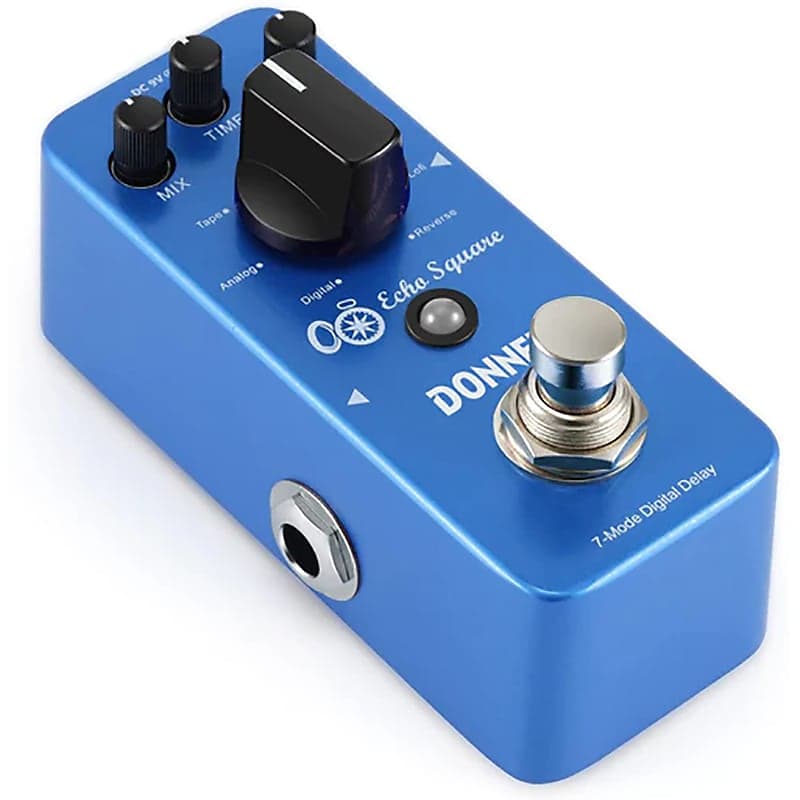 Donner Echo Square Digital 7-Mode Multi-Delay Guitar Effect | Reverb