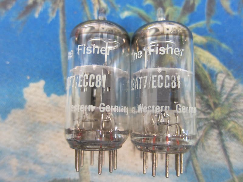 Pr Vintage Telefunken ECC81 12AT7 Preamp Tubes, Test | Reverb