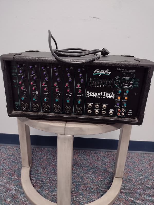 Sound Tech Professional Audio MM60 450 Watt Powered Mixer | Reverb