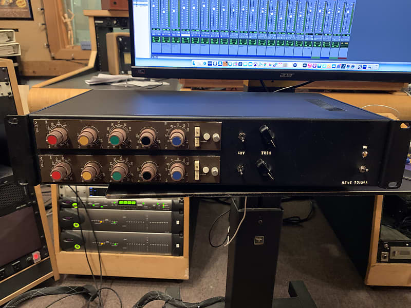 Two Neve 33135A Mic Pre-Amp & EQ racked with Carnhill | Reverb