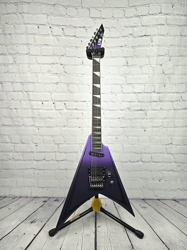 ESP LTD Alexi Ripped 6 String Electric Guitar Purple Satin | Reverb