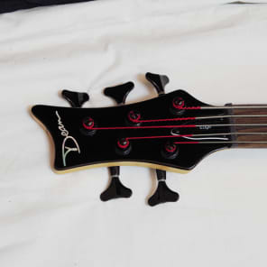 DEAN Edge 5 LEFTY 5-string BASS guitar NEW Trans Black - | Reverb