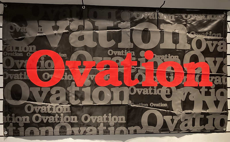 Ovation Guitar Dealer Banner Sign Display | Reverb