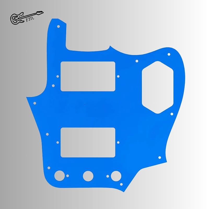 Blue Jaguar MIJ HH Style Pickguard-Blue | Reverb