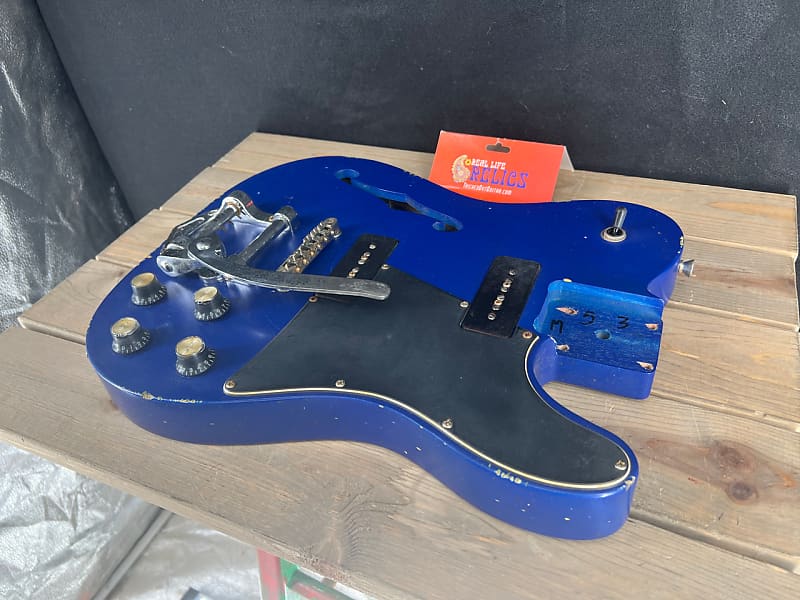 Real Life Relics Fully Loaded Tele® T Style Body F Hole Blue | Reverb