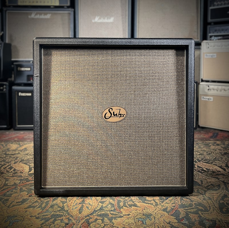 SUHR 4 x 12 Cabinet / Gold Grill / Black Tolex / Celestion | Reverb