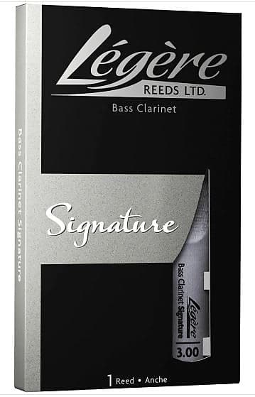 Legere Signature Series Bass Clarinet Reed - 3.0 - Synthetic | Reverb