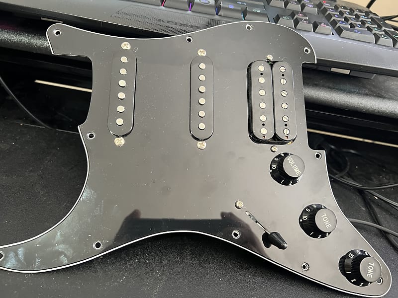 Left handed pre-loaded HSS pickguard | Reverb