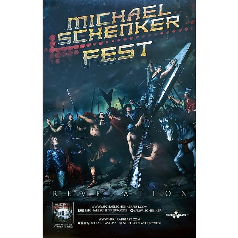 Michael Schenker Fest - Revelation Ltd Ed RARE Tour Poster! | Reverb